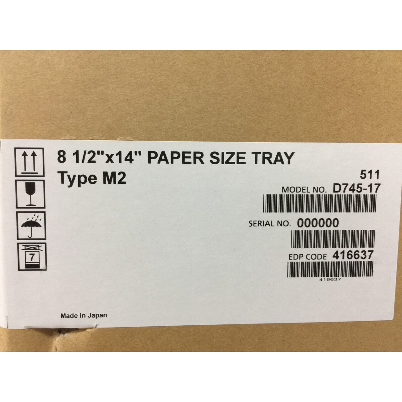 Ricoh 1000 sheet large tray type M2 (enables 8,5"x14" paper) - ALIANT